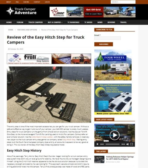 Home - The Easy Hitch Step - Access the RV or bed of the truck with the ...